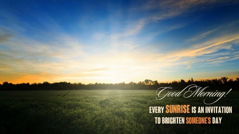 24 Wonderful Good Morning Greeting With Sunrise