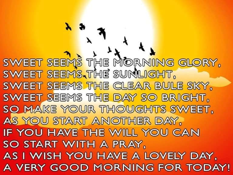 34 Beautiful Morning Poems