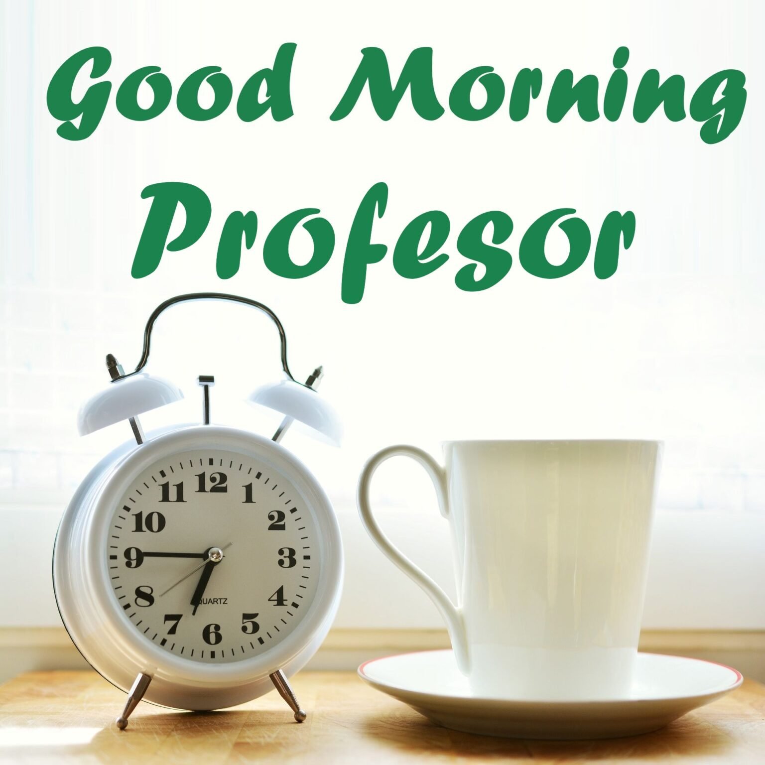 25+ Good Morning Professor Images